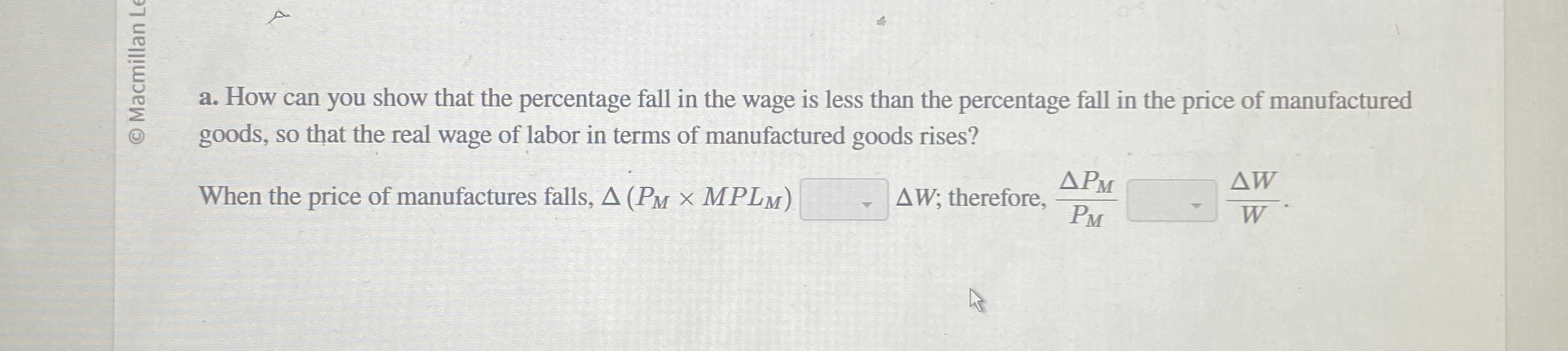 Solved a. ﻿How can you show that the percentage fall in the | Chegg.com