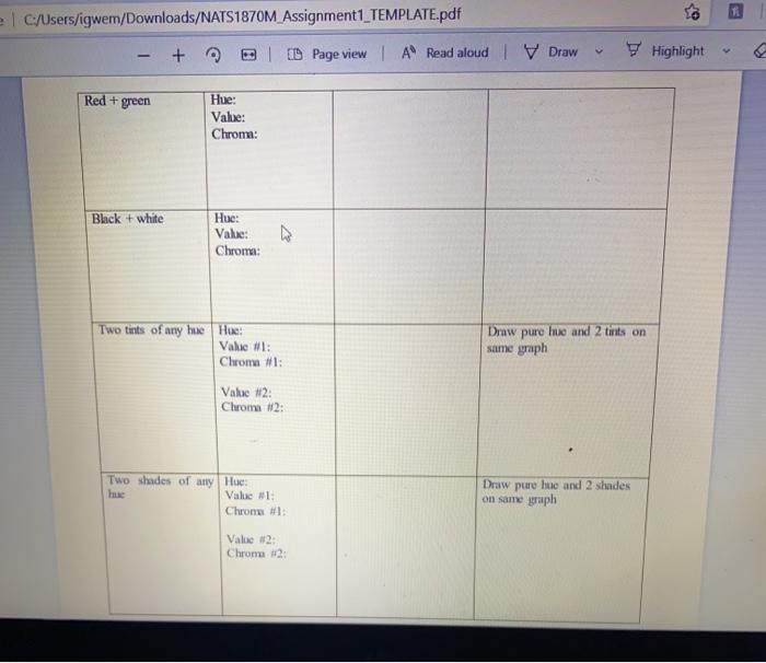 Mixed colour Component colours of mixture Swatches | Chegg.com