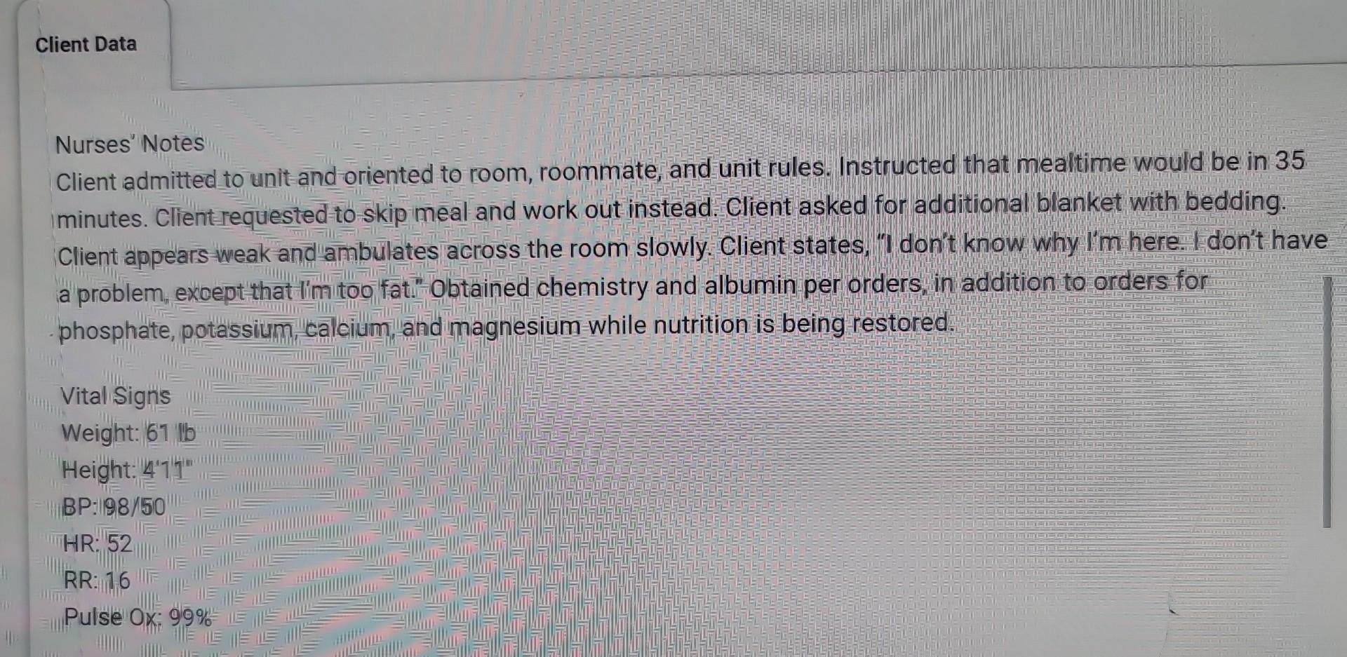 Solved 2/2/XX History and Assessment A 15-year-old female | Chegg.com
