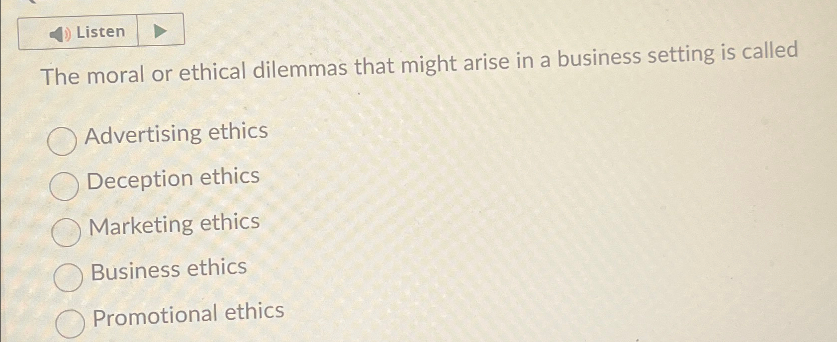Solved ListenThe moral or ethical dilemmas that might arise | Chegg.com