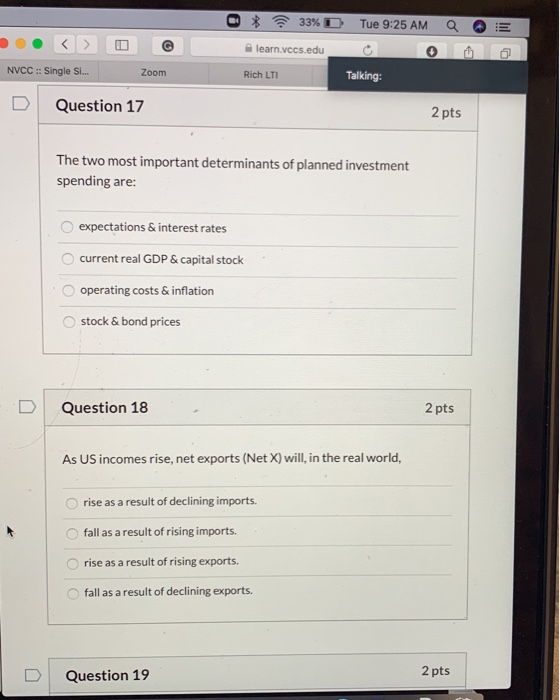 Solved 9 * 33% Tue 9:25 AM IL learn.vccs.edu 0 NVCC :: | Chegg.com
