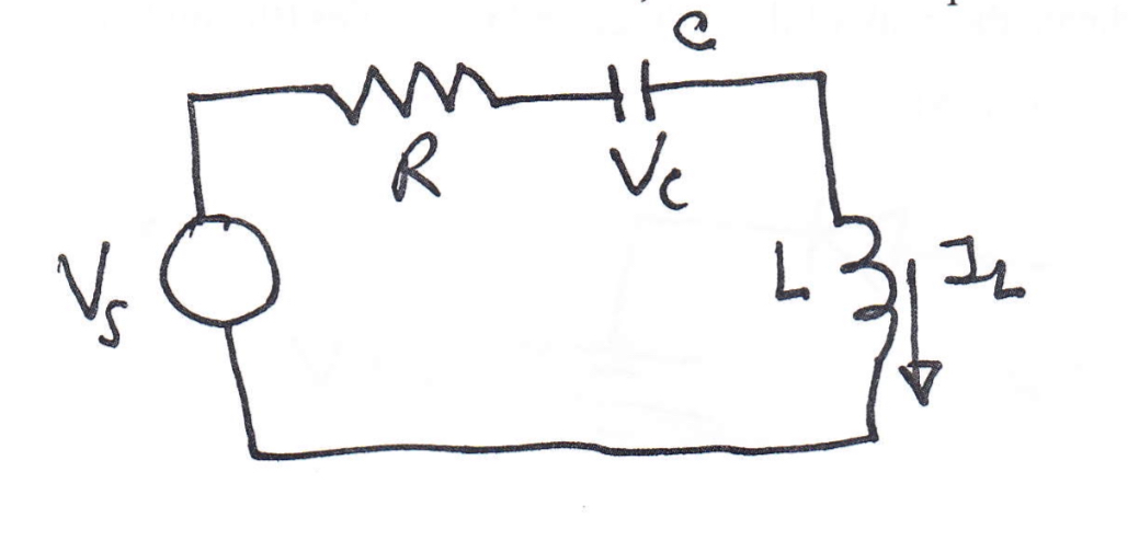 Solved The RLC circuit shown below has the following | Chegg.com