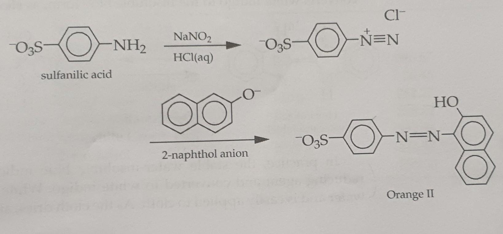 Solved 4. Predict the products that result when Orange II is | Chegg.com