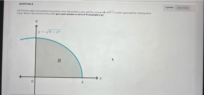 Solved QUESTION B Let R be the region enclosed by the | Chegg.com