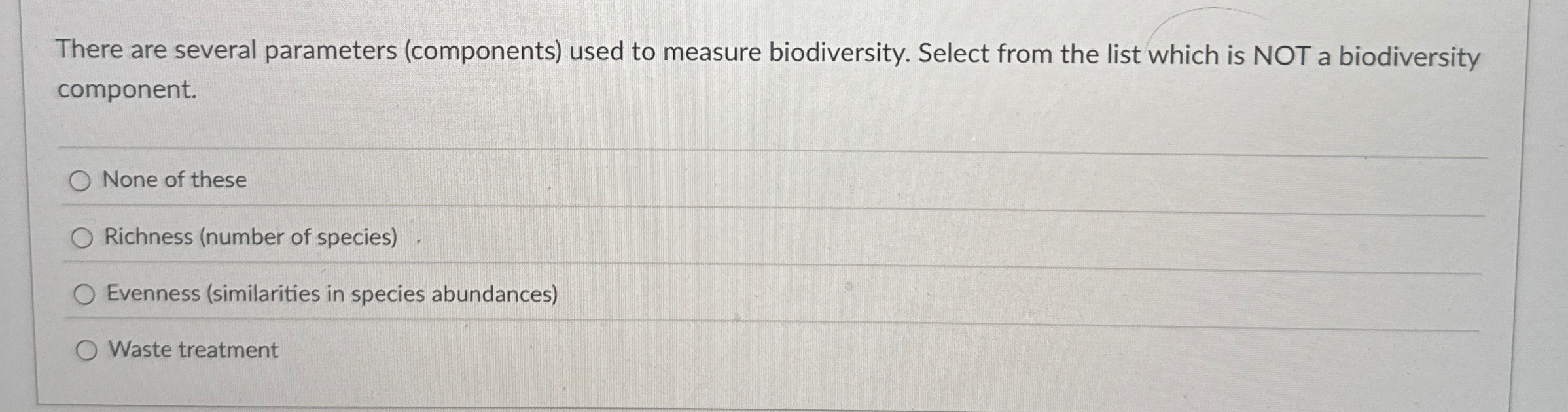 Solved There are several parameters (components) ﻿used to | Chegg.com