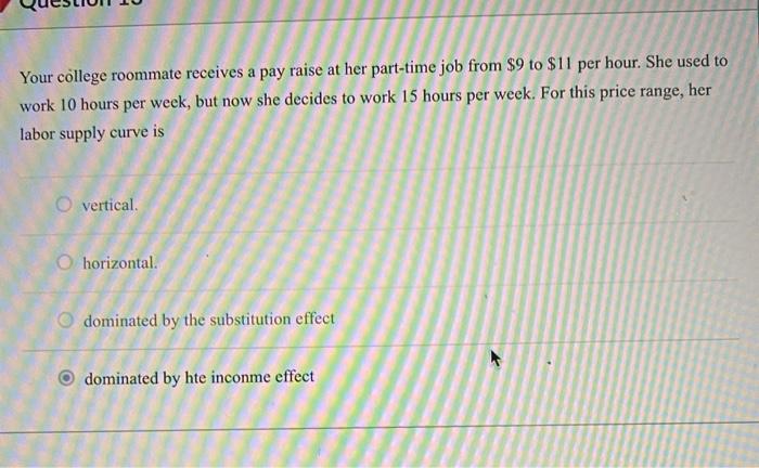 Solved Question 12 0/2 pts Scenario 18-3 Sam has two jobs, | Chegg.com Solved Question 12 0/2 pts Scenario 18-3 Sam has two jobs, | Chegg.com