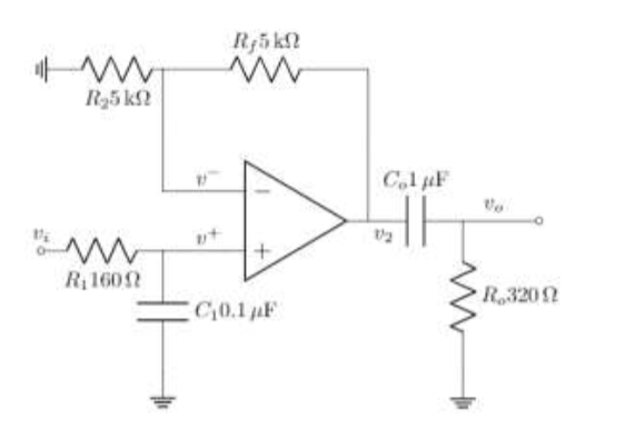Solved Find the transfer function for the circuit in Figure | Chegg.com