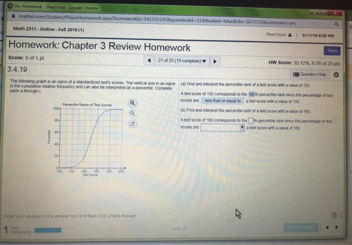 Solved Do Homework - Sheri Ford - Google Chrome | Chegg.com