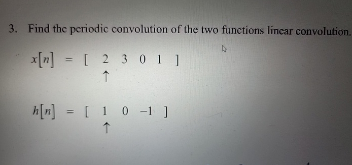 Solved Find the periodic convolution of the two functions | Chegg.com
