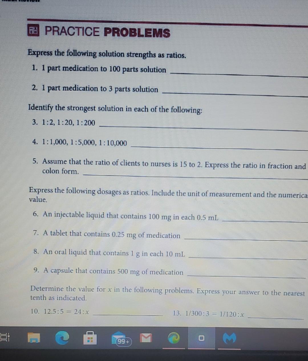 Solved 2 PRACTICE PROBLEMS Express the following solution | Chegg.com