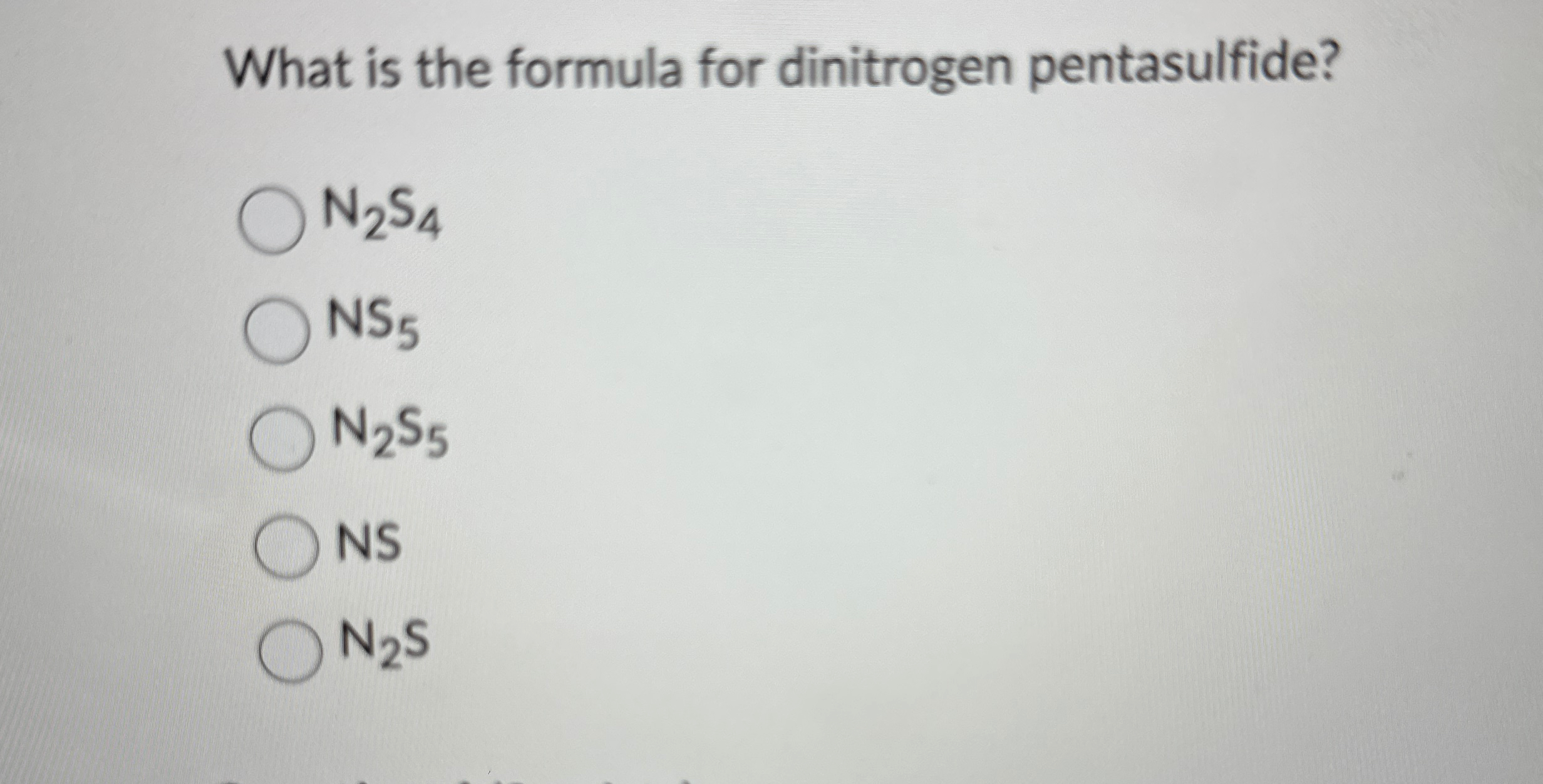 Solved What is the formula for dinitrogen | Chegg.com