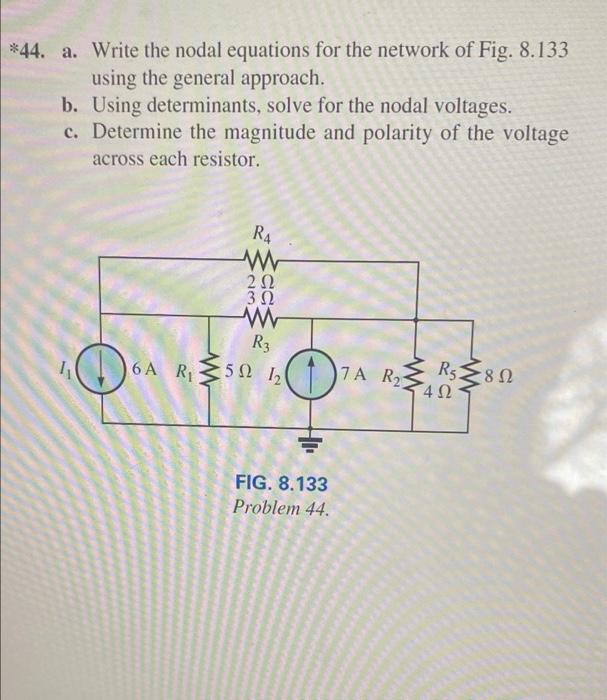 Solved FIG. 8.122 Problems 25 and 36. *27. a. Write the mesh | Chegg.com