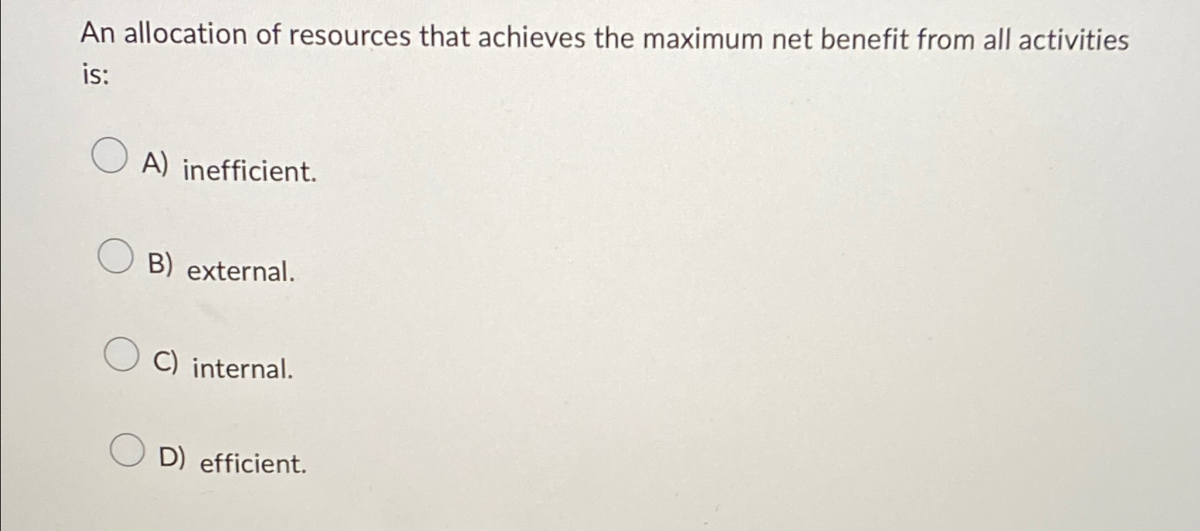 Solved An allocation of resources that achieves the maximum | Chegg.com