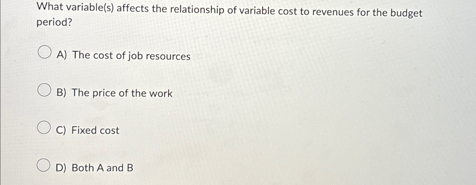 Solved What variable(s) ﻿affects the relationship of | Chegg.com