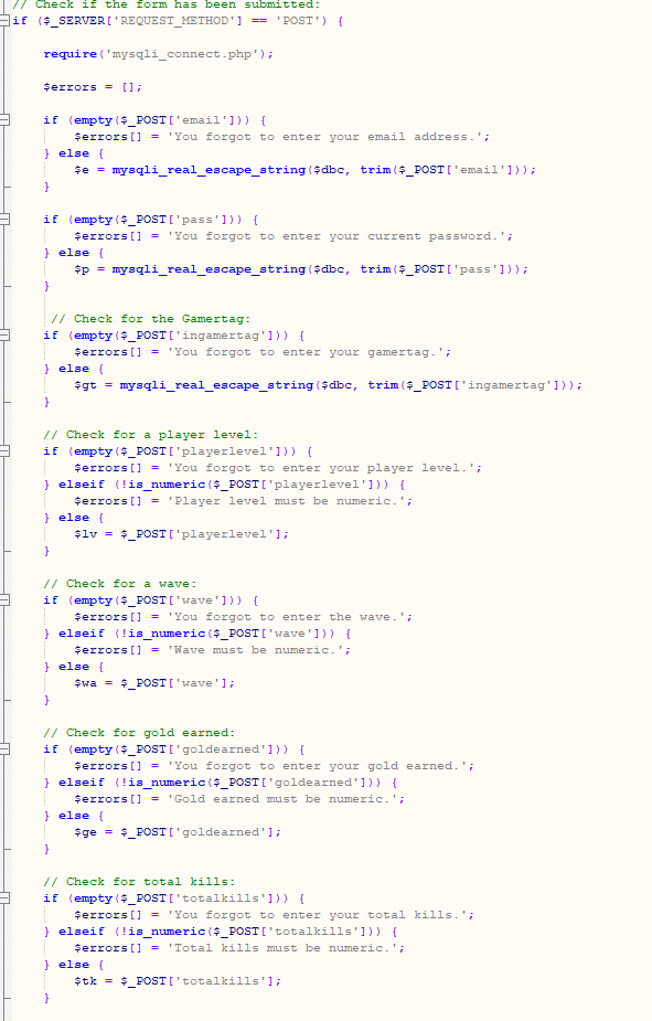 Solved Im having trouble with my inputs to register saying | Chegg.com