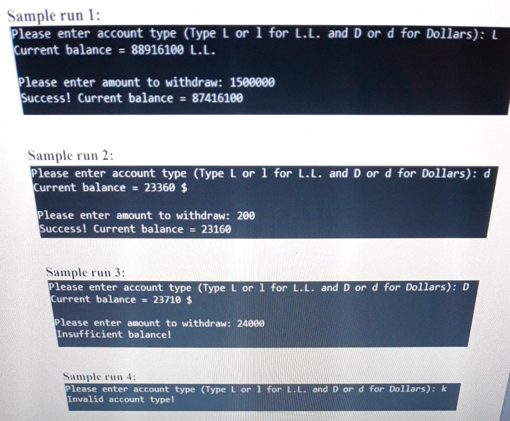 Solved ATM.cpp Follow the steps below to write a C++ program | Chegg.com