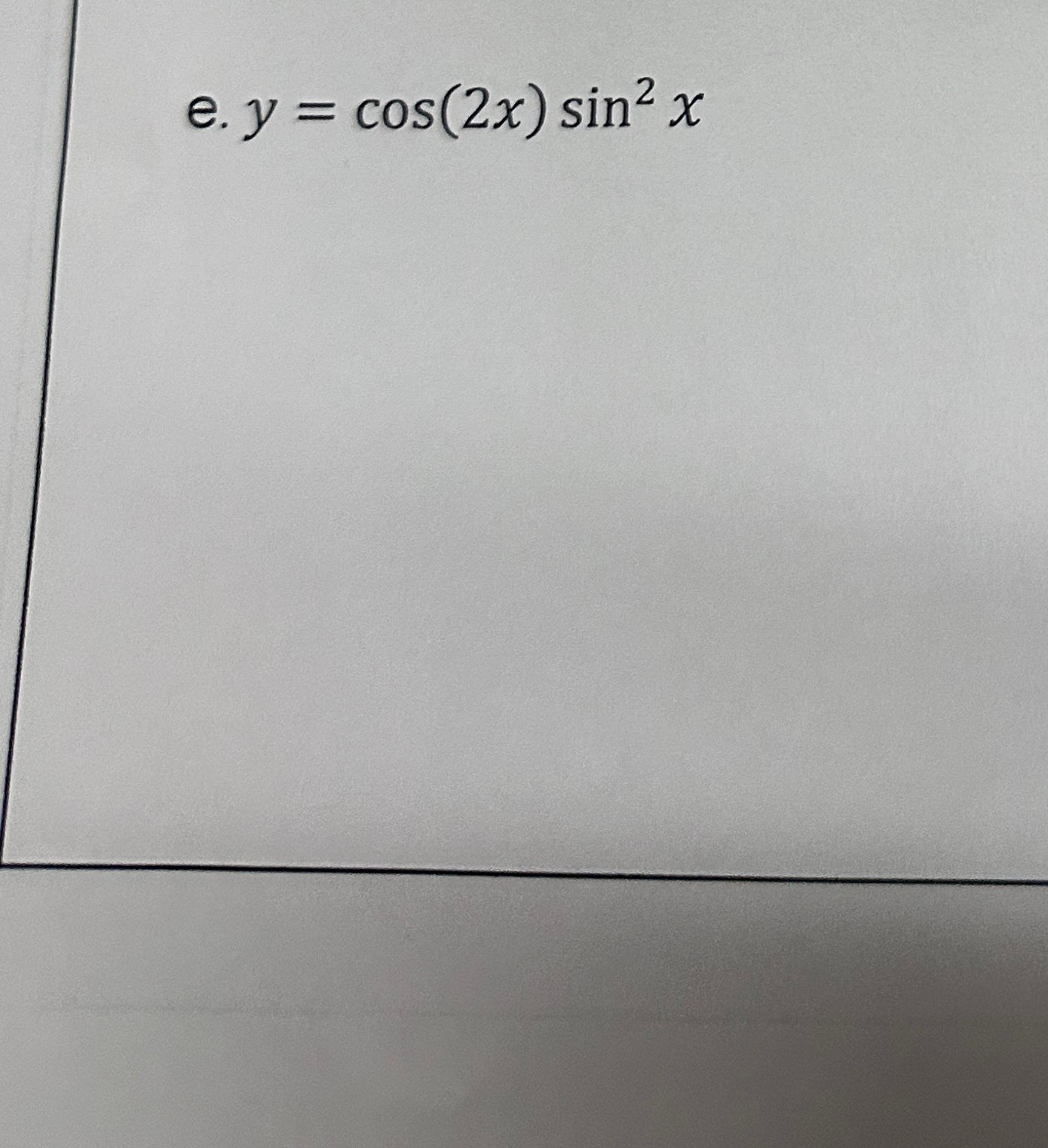 Solved Compute the derivative. y=cos(2x)sin2x | Chegg.com