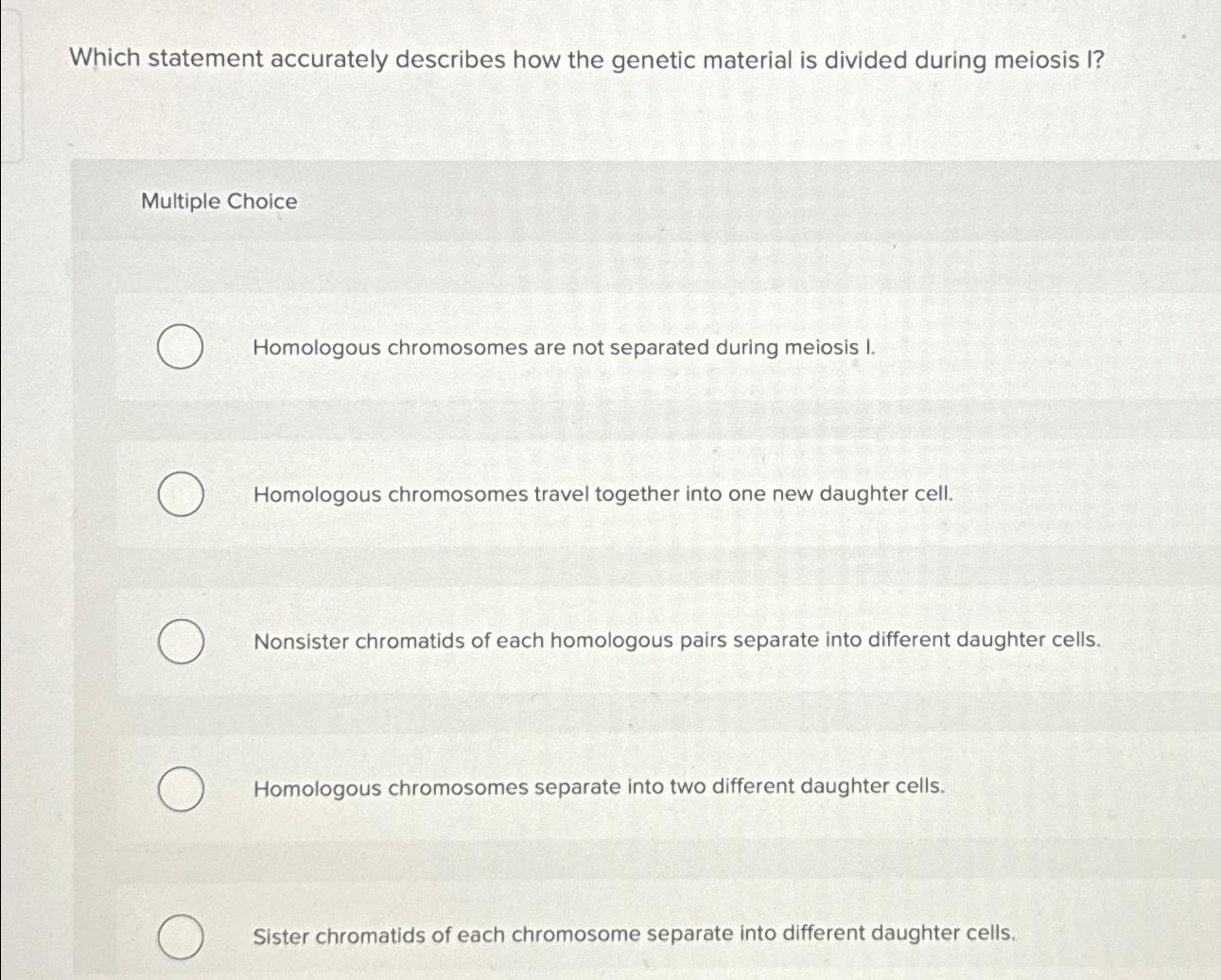 Solved Which statement accurately describes how the genetic | Chegg.com