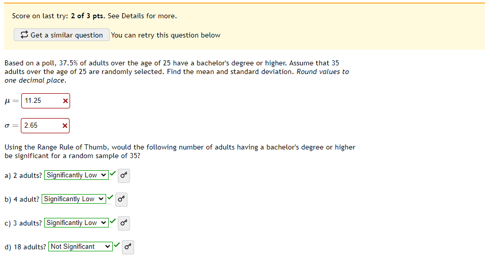 Solved Based on a poll, 37.5% ﻿of adults over the age of 25 | Chegg.com