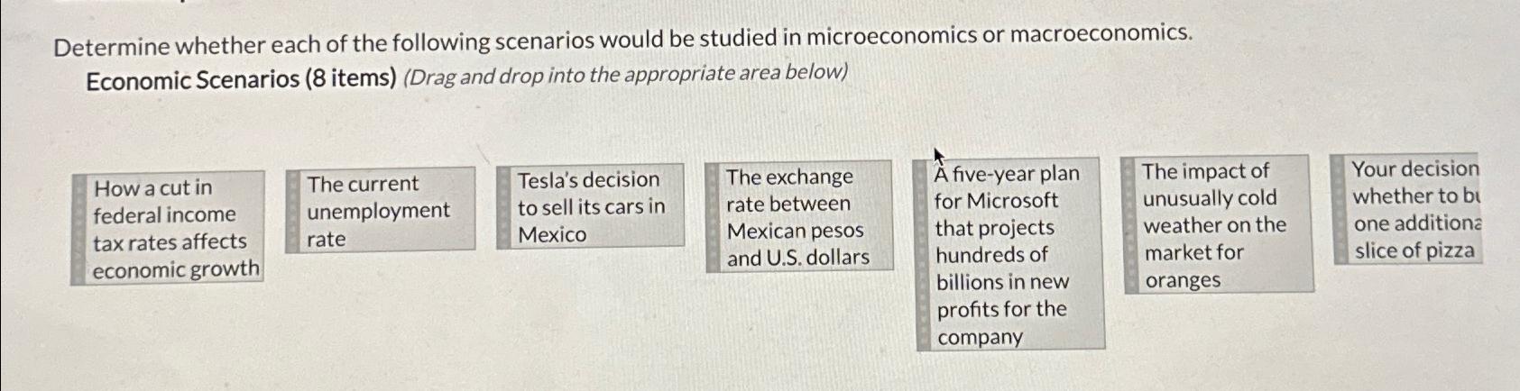 Solved Determine whether each of the following scenarios | Chegg.com