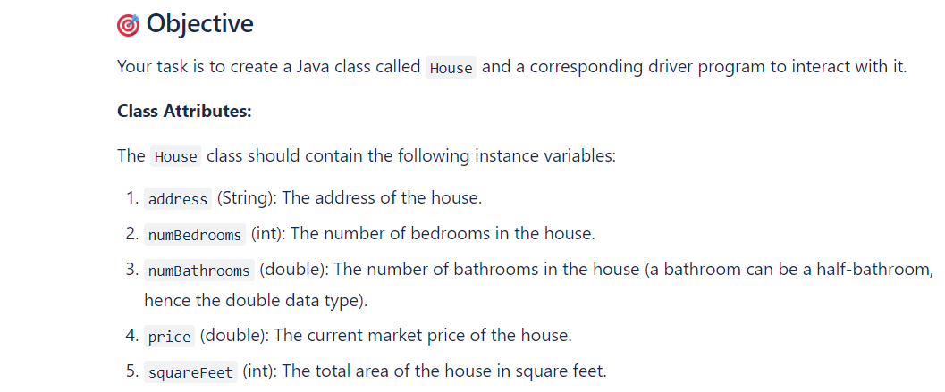 Solved Hey there. The task is to create a Java class called | Chegg.com