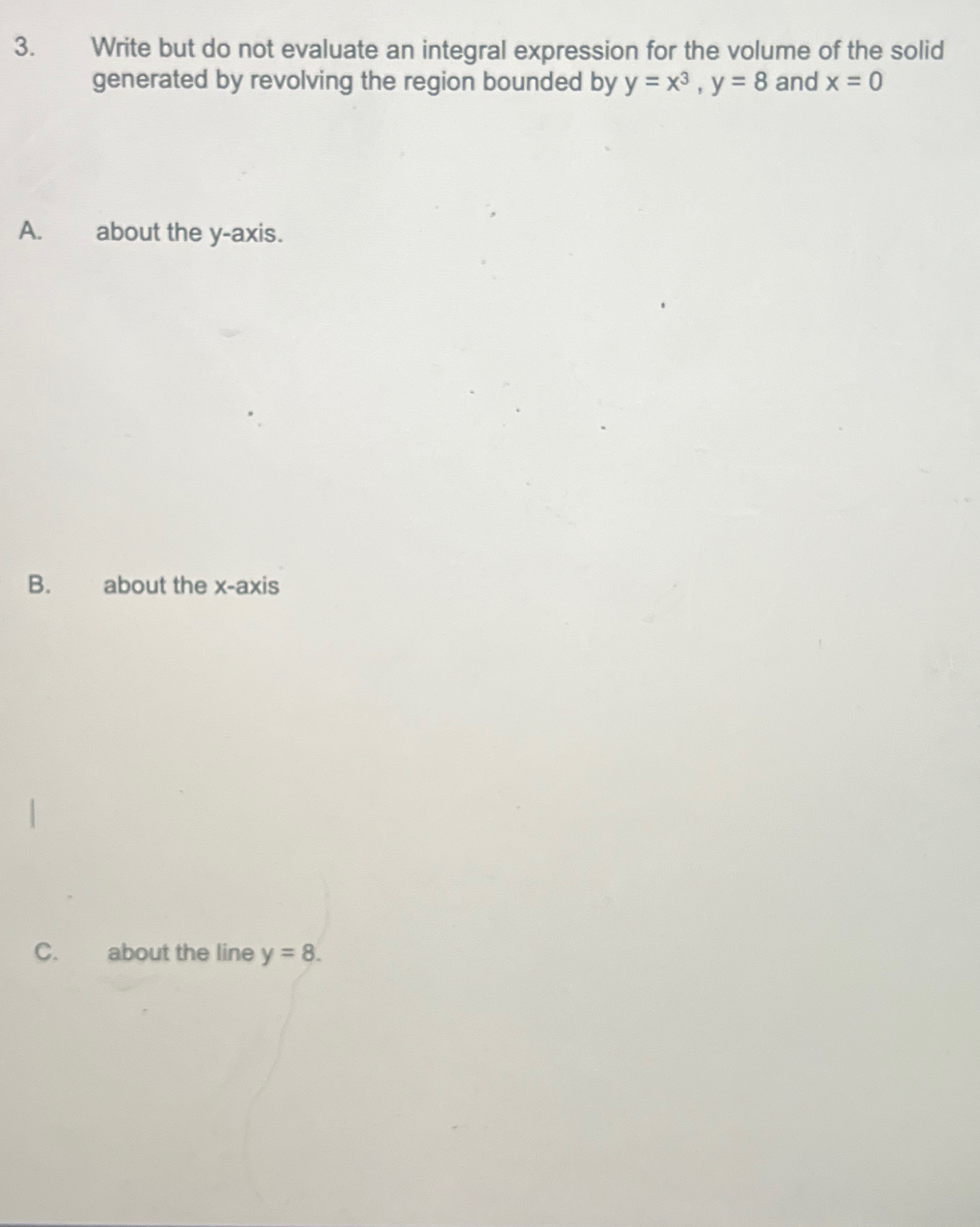 Solved Write but do not evaluate an integral expression for | Chegg.com