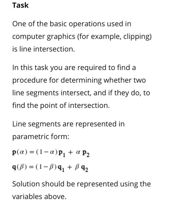 Solved Task One of the basic operations used in computer | Chegg.com
