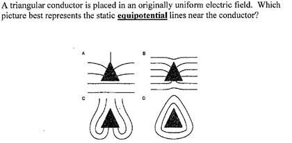 A triangular conductor is placed in an originally | Chegg.com