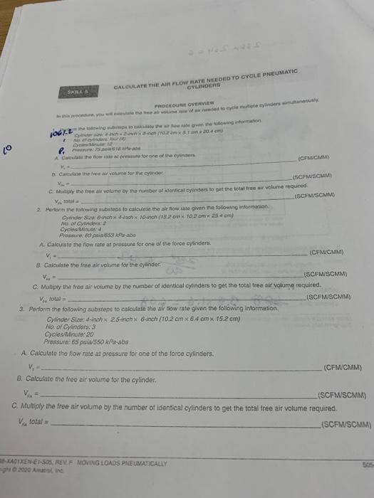 Solved SALE CALCULATE THE AIR FLOW RATE NEEDED TO CYCLE | Chegg.com