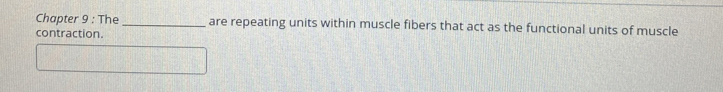 Solved Chapter 9: The q, ﻿contraction. are repeating units | Chegg.com