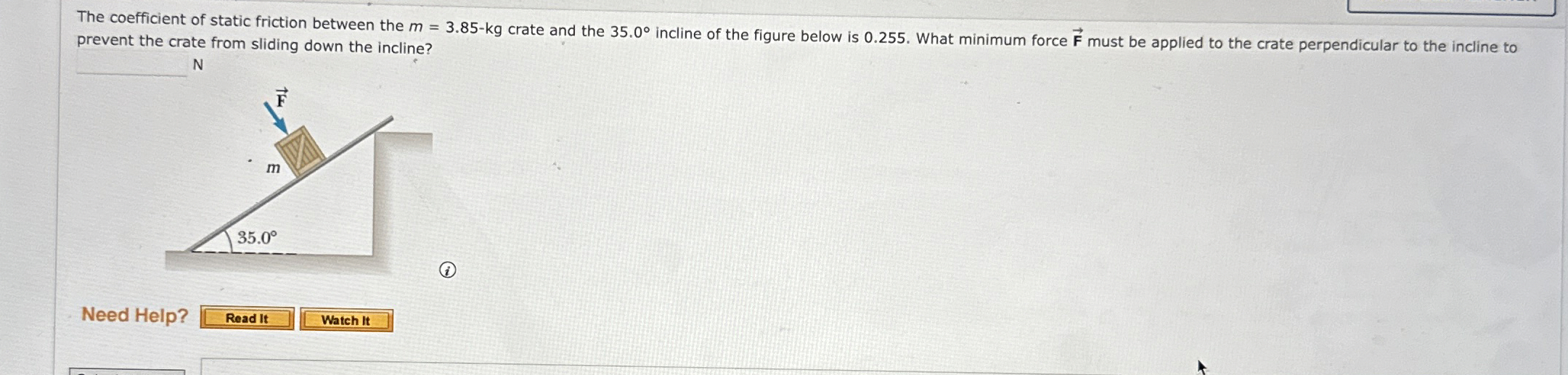 Solved The coefficient of static friction between the | Chegg.com