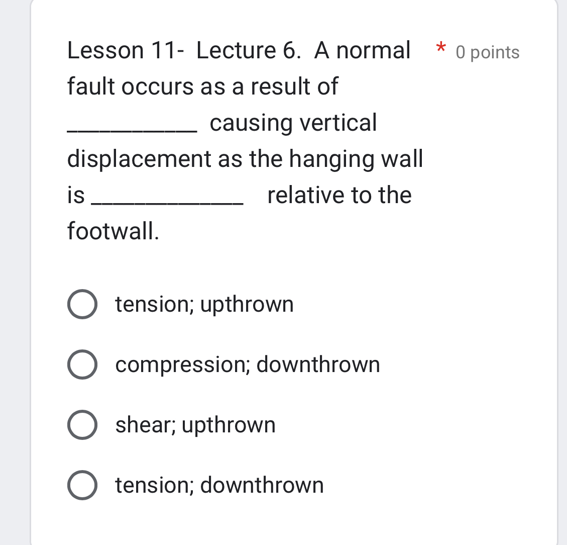 Solved Lesson 11- ﻿Lecture 6. ﻿A normal0 ﻿pointsfault occurs | Chegg.com