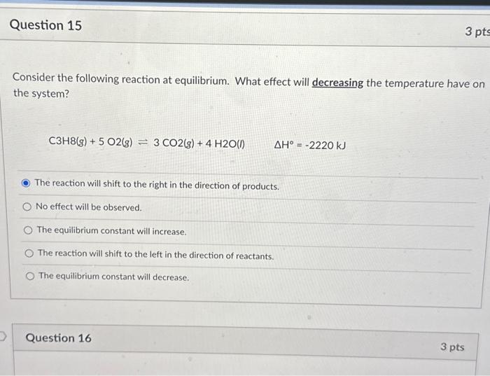 Solved Consider the following reaction at equilibrium. What | Chegg.com
