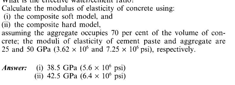 Solved Calculate the modulus of elasticity of concrete | Chegg.com