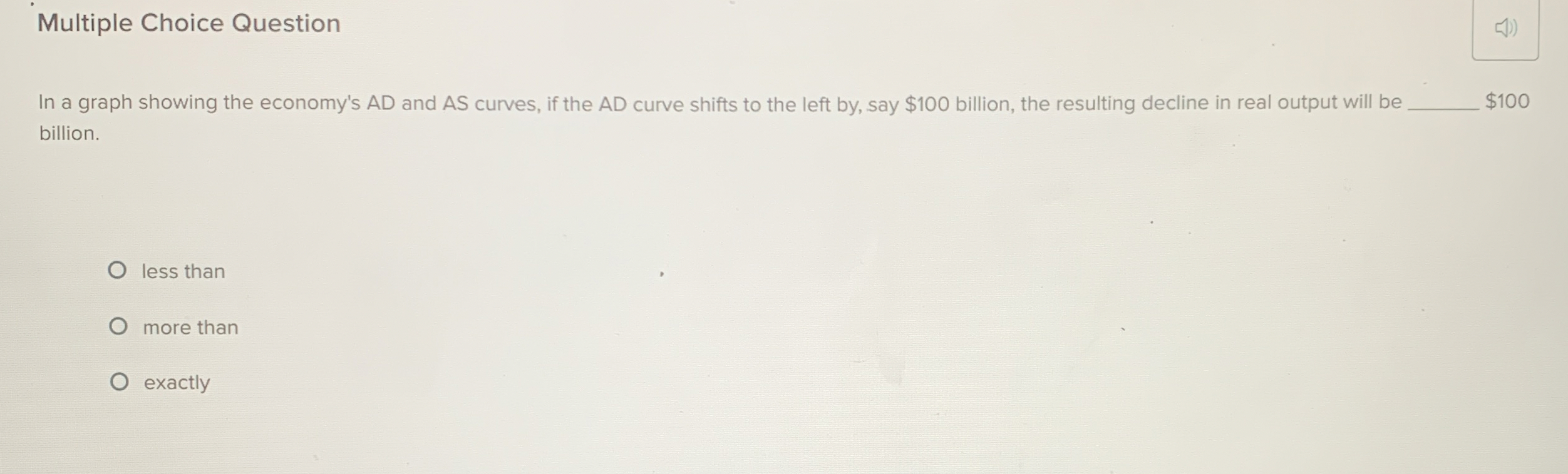 Solved Multiple Choice QuestionIn a graph showing the | Chegg.com