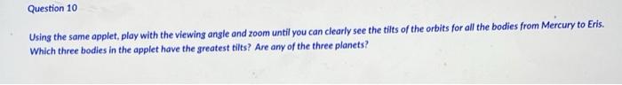 Using the same applet, play with the viewing angle | Chegg.com