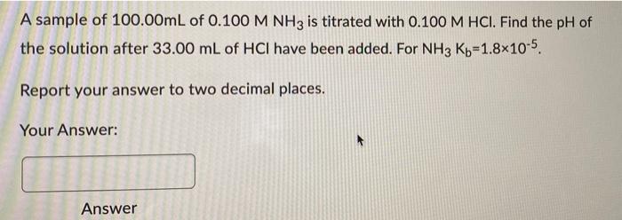 Solved Calculate the pH of 100.00mL of 0.15 M HF solution | Chegg.com