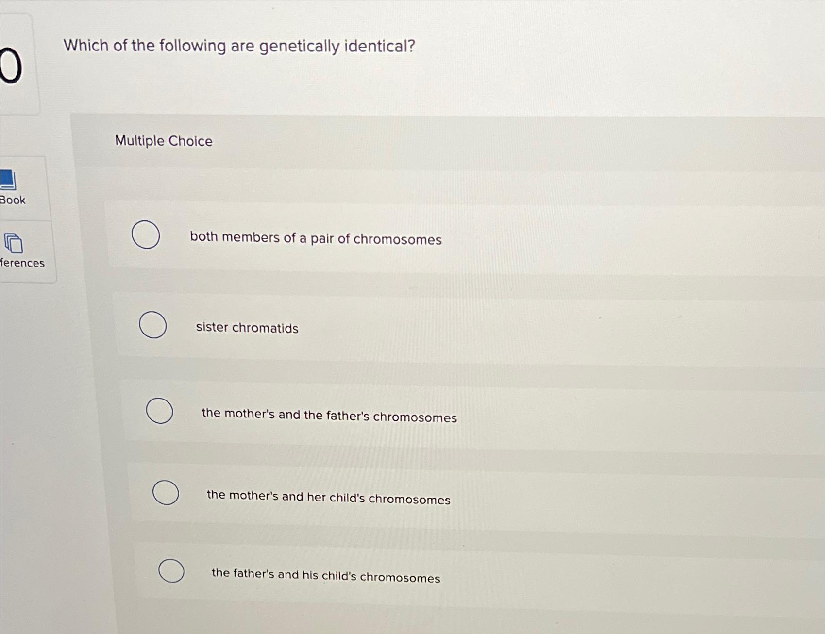 Solved Which of the following are genetically | Chegg.com