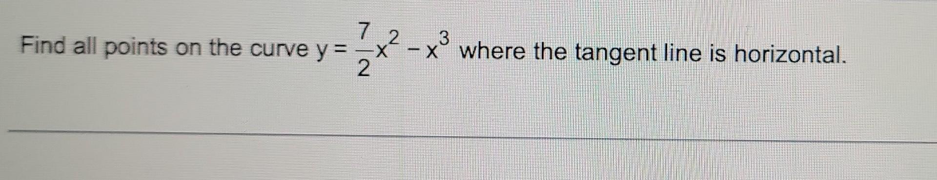 Solved Find all points on the curve y=27x2−x3 where the | Chegg.com