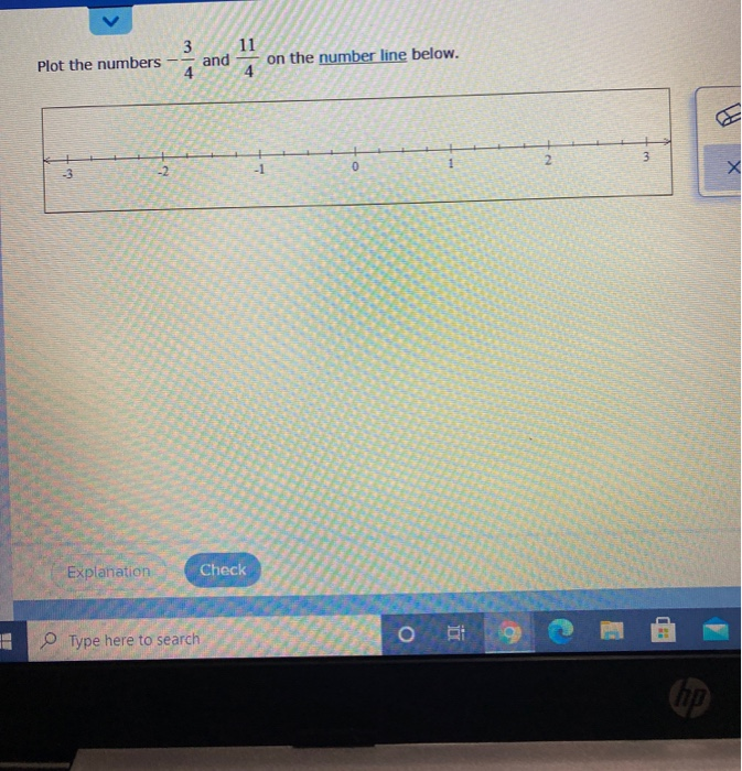 Solved 11 Plot the numbers 3 and 4 on the number line below. | Chegg.com