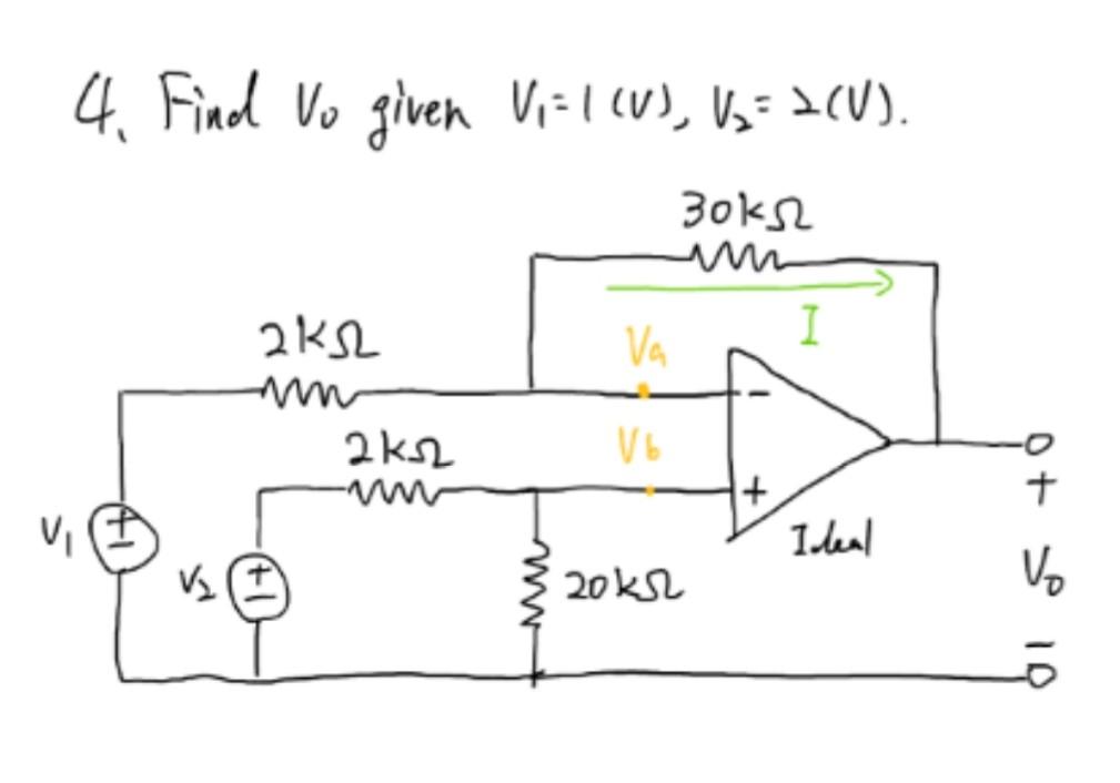 Solved 4. Find V0 given V1=1(V),V2=2(V). | Chegg.com
