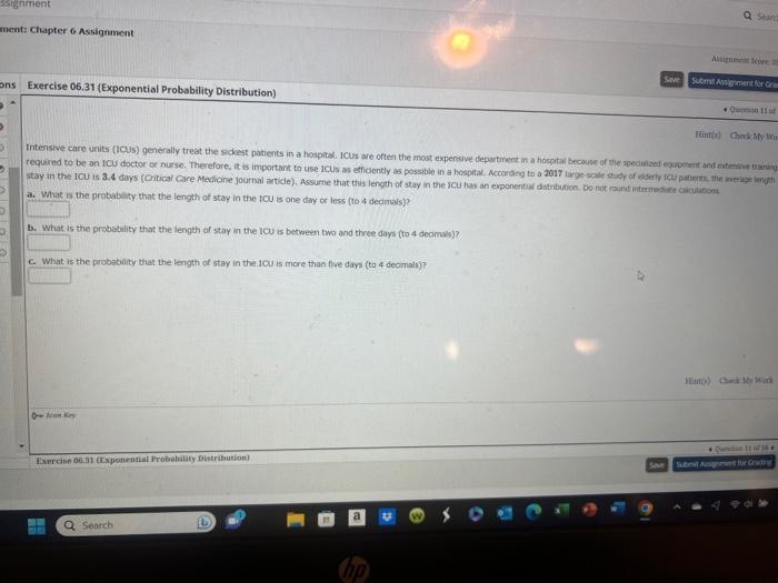 Solved ment: Chapter 6 Assignment Exercise 06,31 | Chegg.com