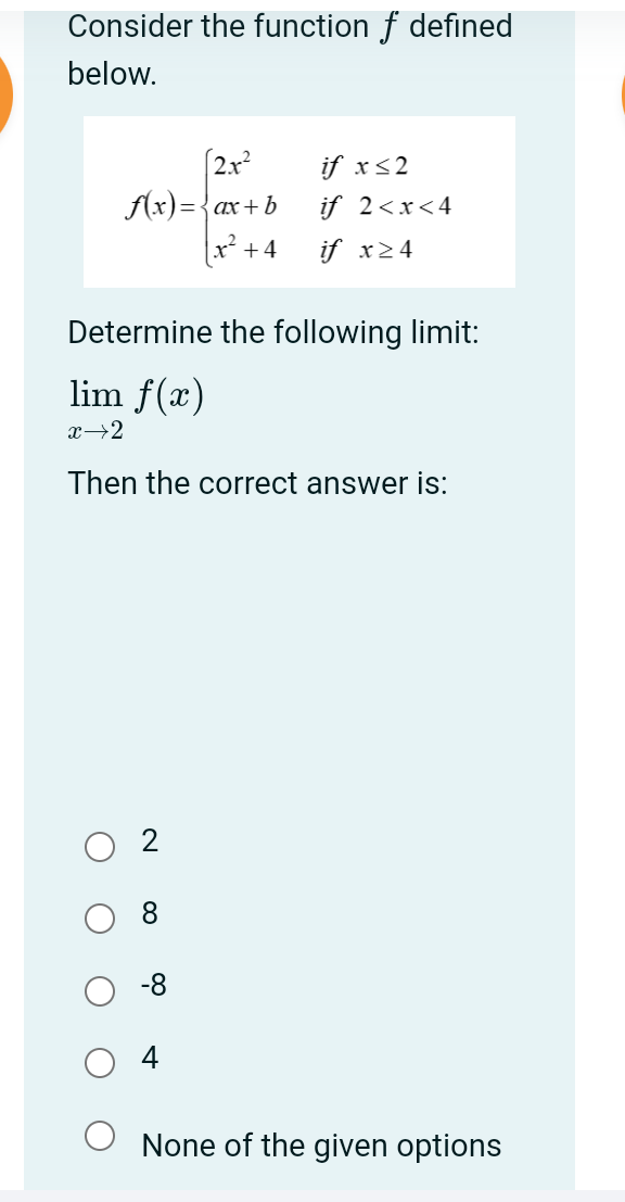 Solved Consider the function f defined below. | Chegg.com