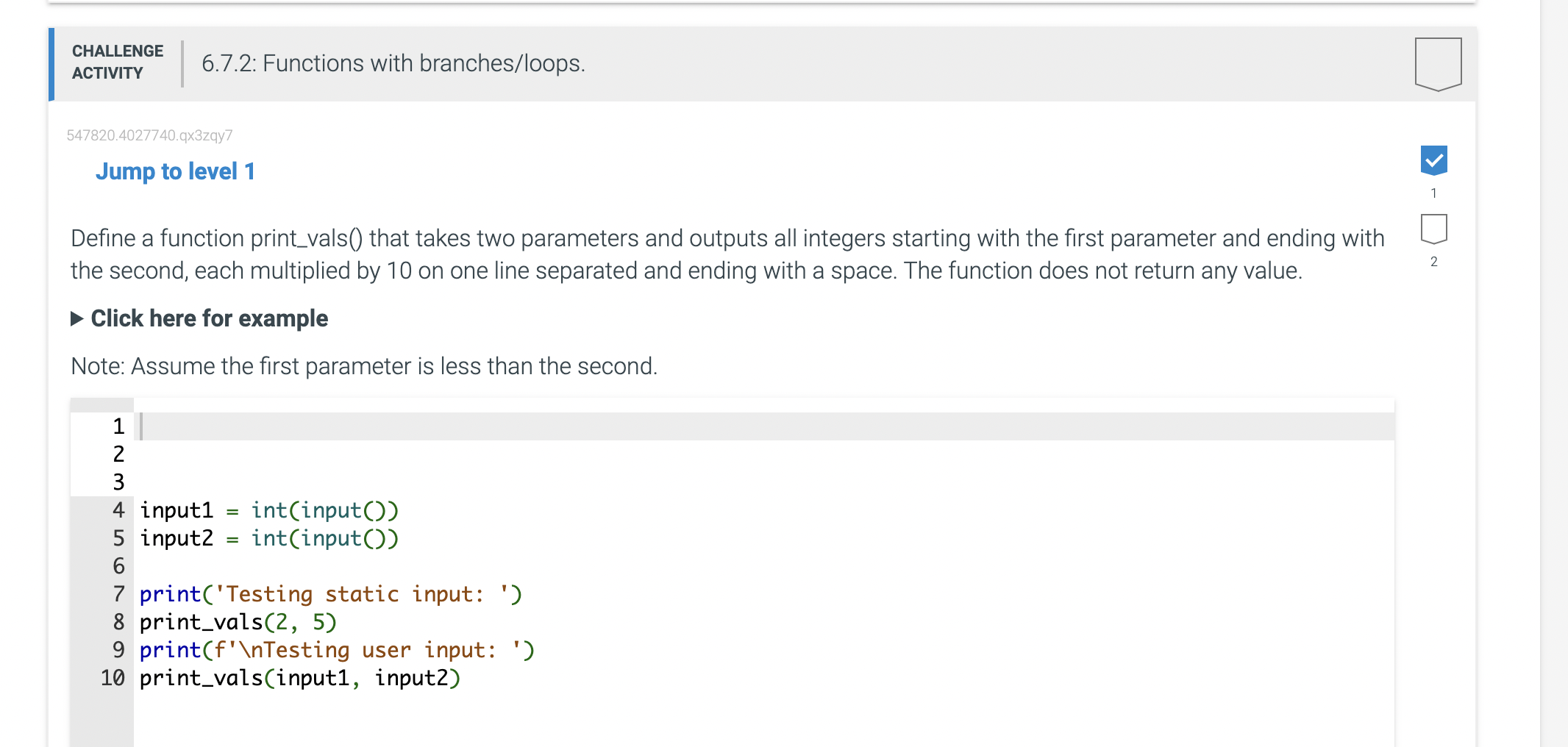 Solved 6.7.2: Functions with | Chegg.com
