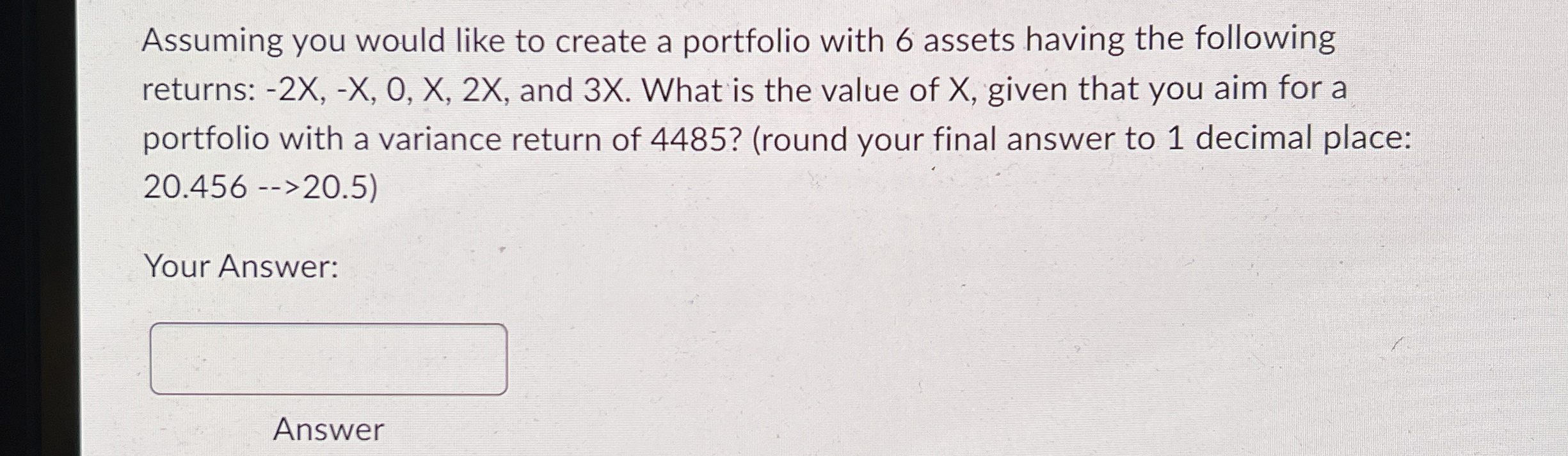 Solved Assuming you would like to create a portfolio with 6 | Chegg.com