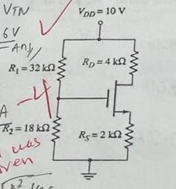 Solved 2. (16 points) In the circuit below, the FET | Chegg.com