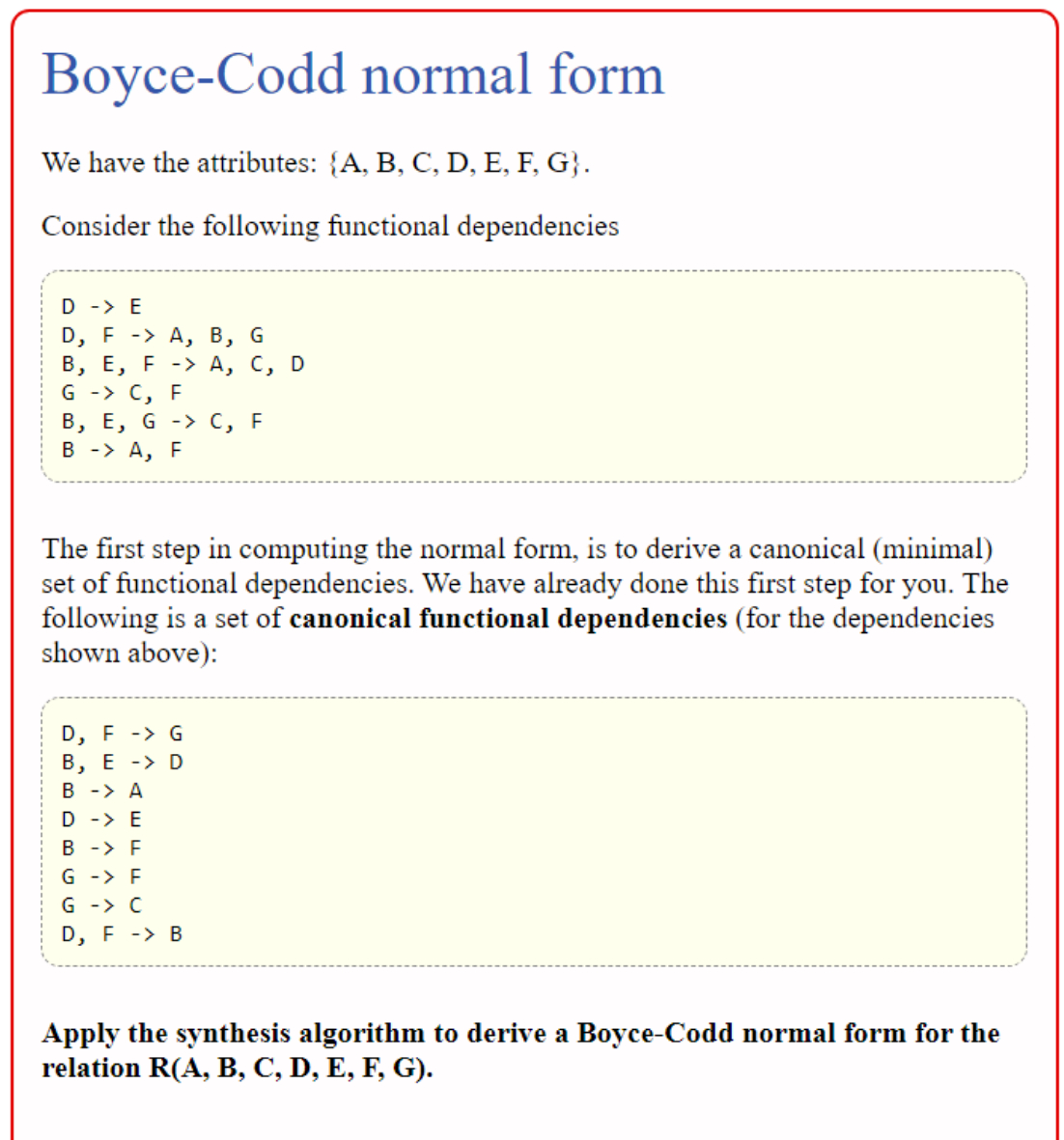 Solved VBoyce-Codd normal formWe have the attributes: | Chegg.com
