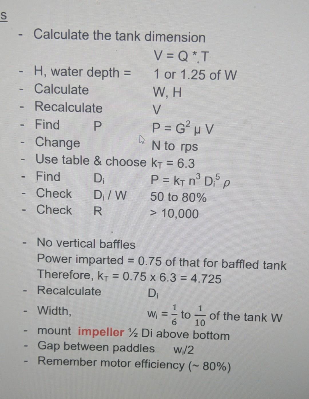 1. Design rapid-mixing basins to treat drinking water | Chegg.com