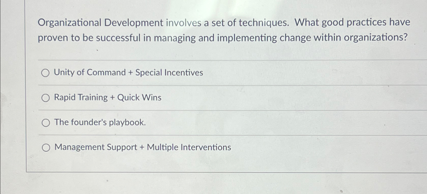 Solved Organizational Development involves a set of | Chegg.com