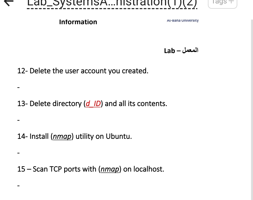 Solved NOTE: for every question show results on Ubuntu | Chegg.com